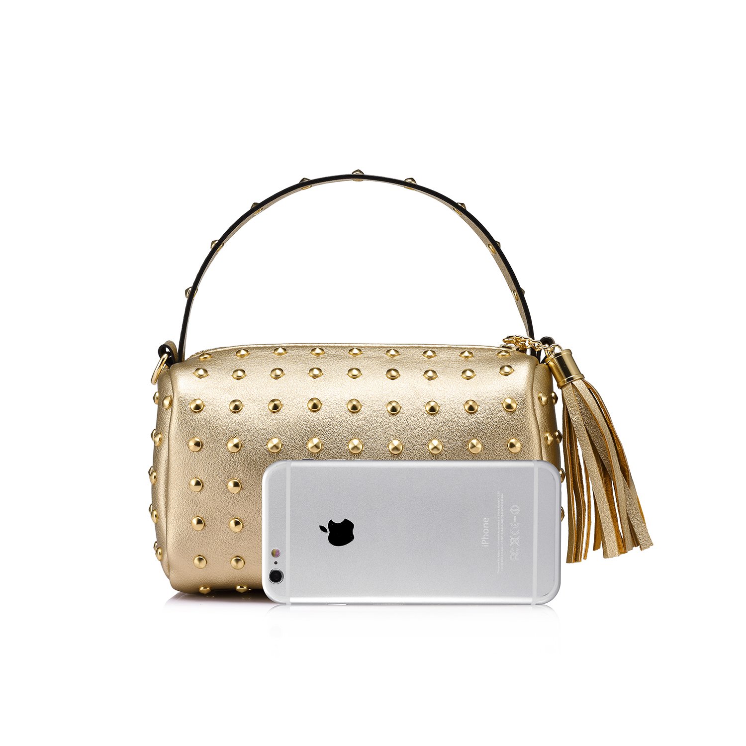 LOVEVOOK Shoulder Bag Small Side Purse Mini Clutch with Bling Rivets