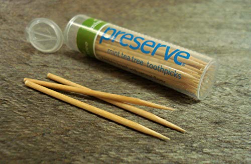 Preserve Toothpicks, Mint Tea Tree, 24 canisters