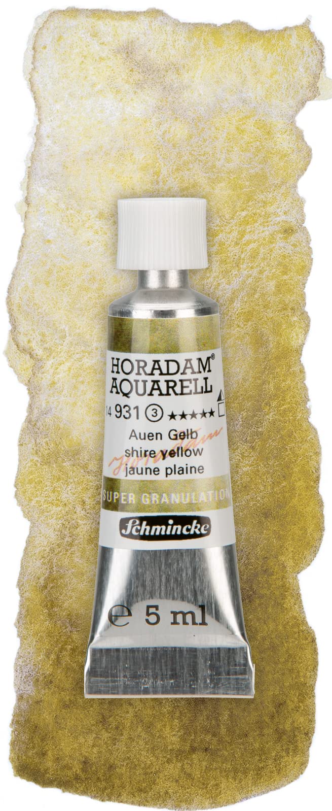 Schmincke - HORADAMĀ® AQUARELL, Super- Granulation Set Shire 5 x 5 ml tubes, 74 860 097, cardboard set, very strong granulating colors, finest, supergranulating watercolors