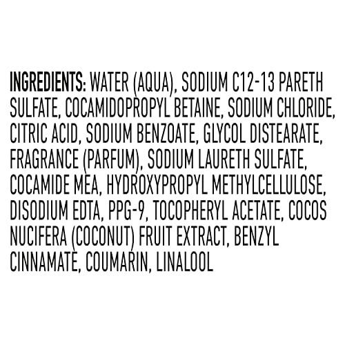 Suave Essentials Nourishing Shampoo, Infused with Coconut Extract and Vitamin E, Tropical Coconut Shampoo with a Long Lasting Fragrance 22.5 oz