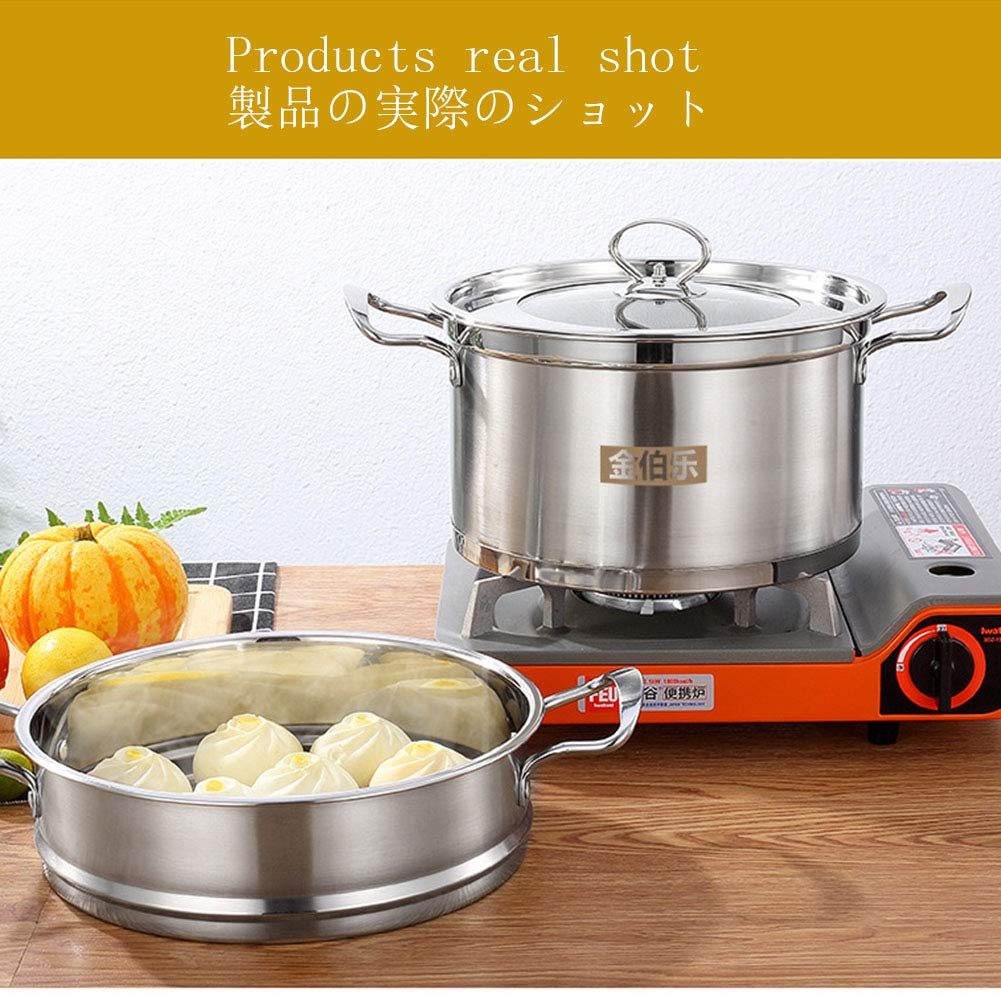 Kitchen Ware Double Layer Stainless Steel Steamer (Size 26cm / 10.2in)