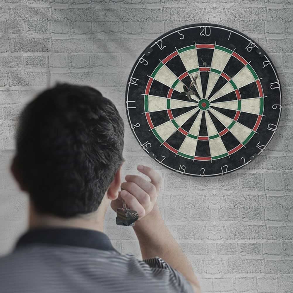 Professional Regulation Bristle Dartboard Set: High-Grade Compressed Sisal Dart Board Set with Rotating Number Ring and Staple-Free Bullseye, Dart Board Suitable for Adults in Party/Competition/Bar