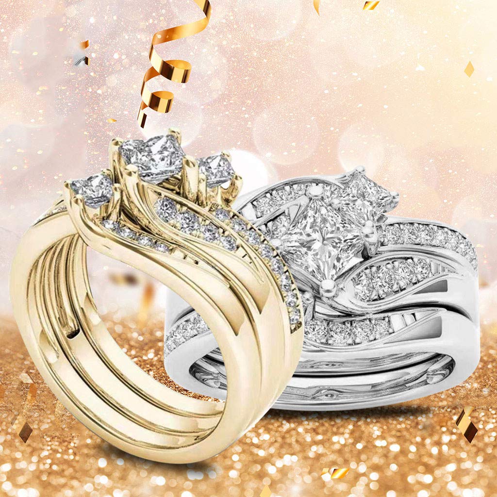 Ring Round Diamond Tw-i_st Ring Wedding Gift Accessory Rings Valenties Day Gift