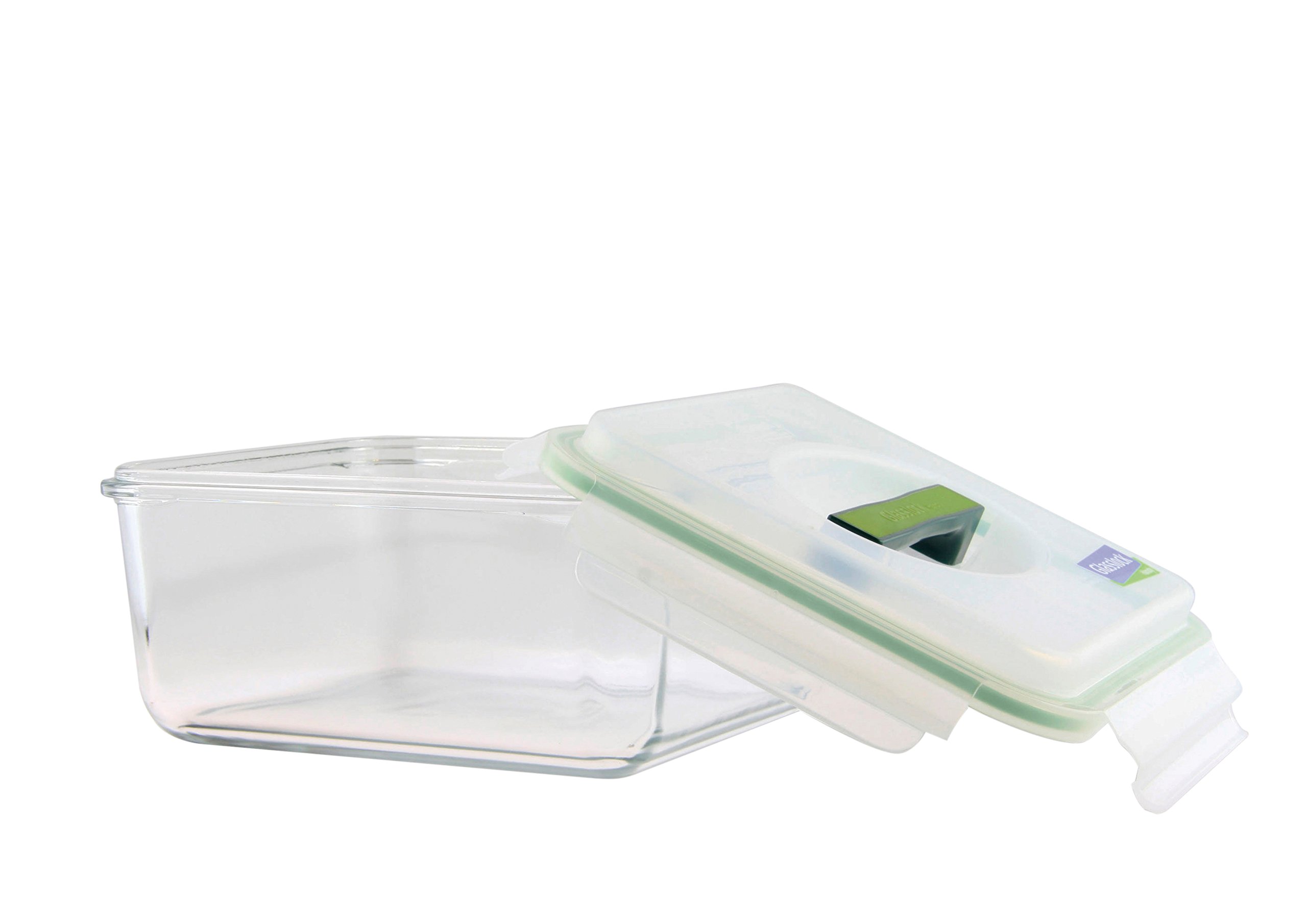 Rectangular Handy Tempered Glass Food Container 2700ml - Glasslock Airtight Anti Spill RP603