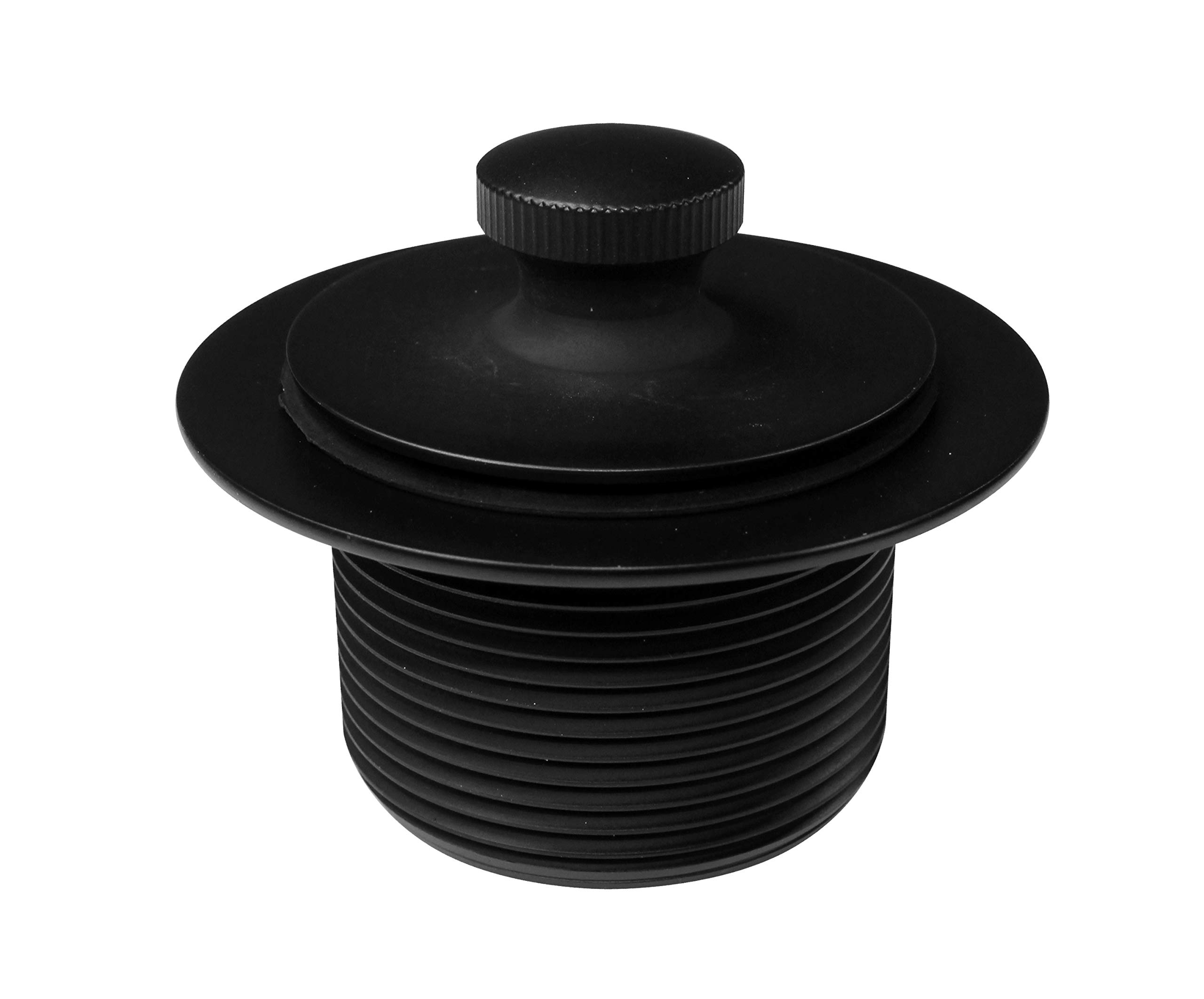 Westbrass Twist & Close Tub Trim Set with Two-Hole Overflow Faceplate, Matte Black, D94-2-62