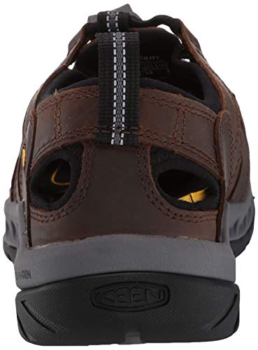 KEEN Utility Men's Atlanta 2 Cooler Plus Low Steel Toe Slip On Non Slip Work Shoes, Cascade Brown/Black, 9 Medium US