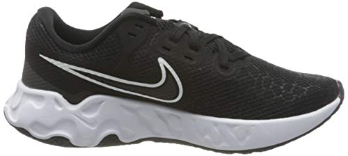 NIKE Women's Running Shoe, Black White Dk Smoke Grey, 6.5