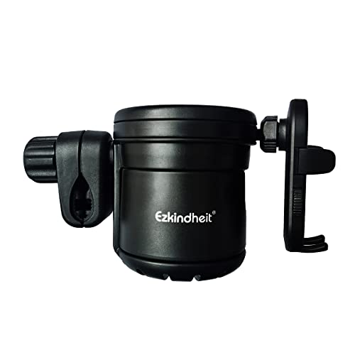 Stroller Cup Holders, Universal Drinks Holder for Strollers,Bikes, Trolleys or Walkers.Outdoor Accessories Water Bottle Holder with Mobile Phone Holder.