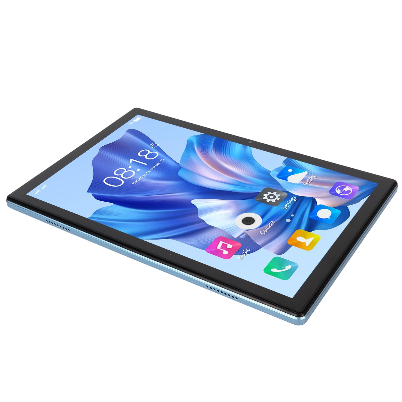 Luqeeg 10 Inch Tablet, 1920x1200 Resolution 5.0 Octa Core CPU Dual Speakers Portable Tablet PC for Office (Blue)