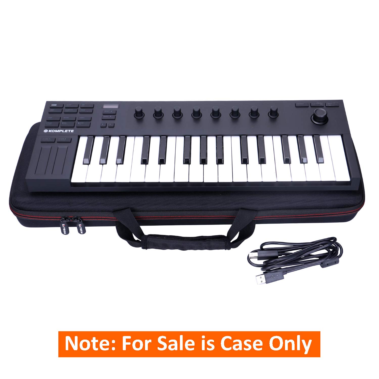 LTGEM EVA Hard Case for Native Instruments Komplete Kontrol M32 Controller Keyboard-Travel Protective Carrying Storage Bag