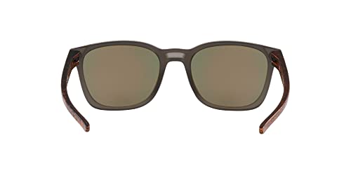Oakley Men's OO9018 Ojector Square Sunglasses, Matte Grey Smoke/Prizm Ruby, 55 mm