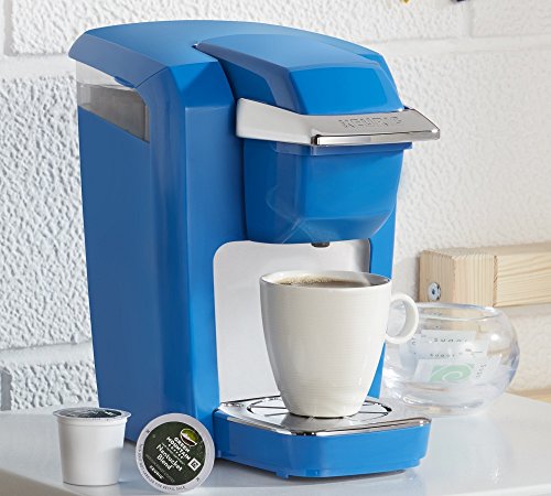 Keurig K15 Coffee Maker, Single Serve K-Cup Pod Coffee Brewer, 6 to 10 oz. Brew Sizes, True Blue