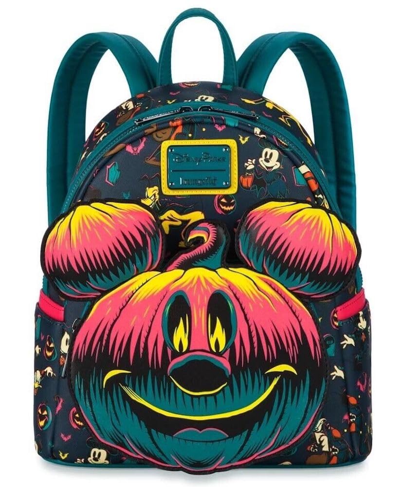 Loungefly Disney Parks Mickey Mouse Halloween Glow-in-the-Dark Mini Backpack