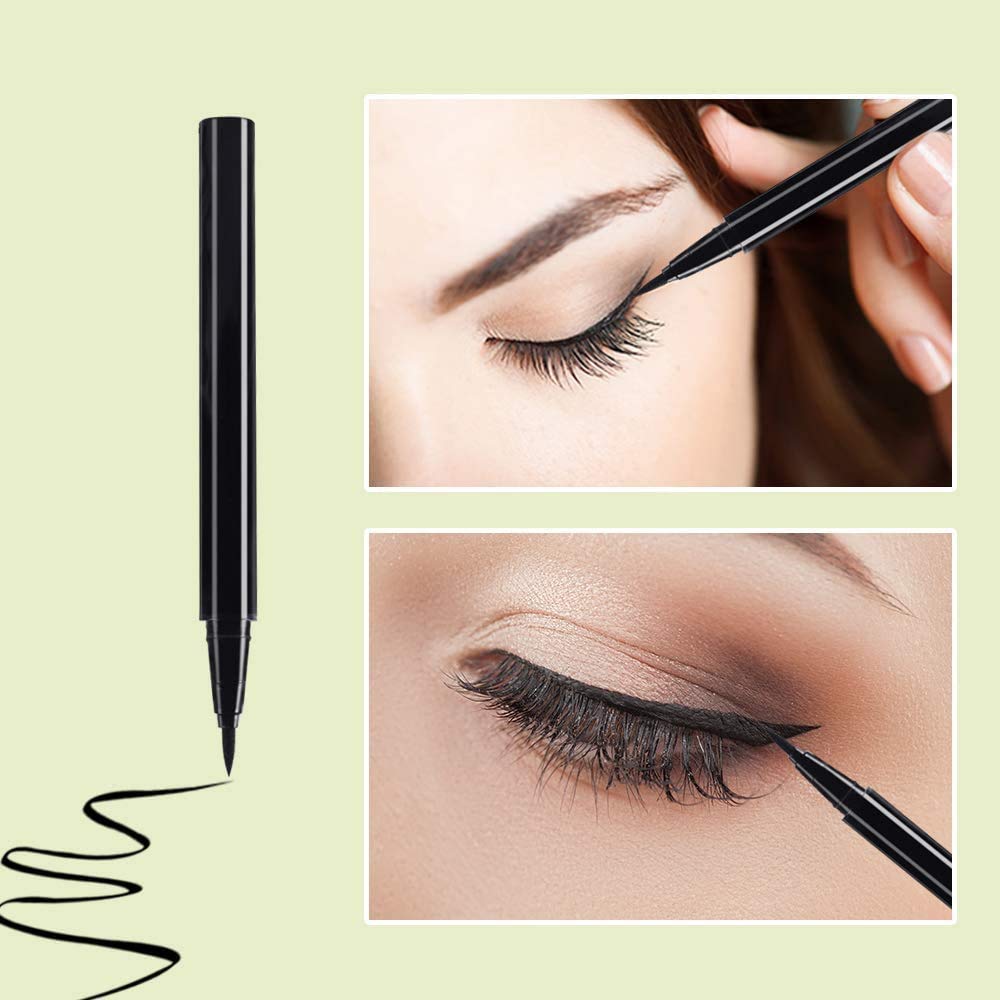 Magnetic Eyeliner and False Eyelashes, No Glue and Magnetic Eyelashes Eyeliner Self-adhesive Eyeliner Waterproof and Durable