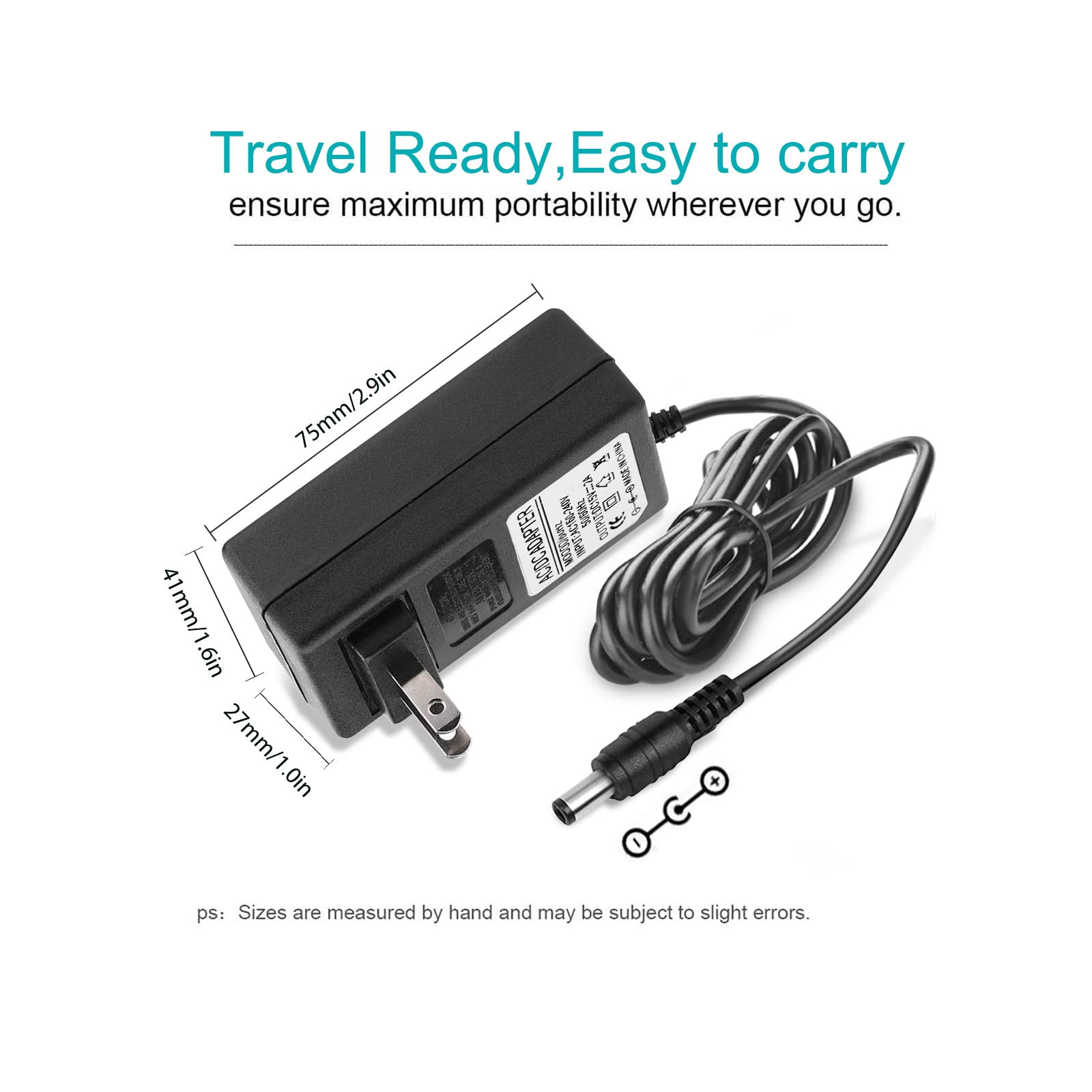 WPAICHENG Massage Gun 20v Charger AC DC Power Supply Adapter for Theragun Elite, Theragun PRO G3, G3PRO, G3-PRO, G4 Deep Tissue Massage Gun Replacement Power Charger Charging Cable Cord