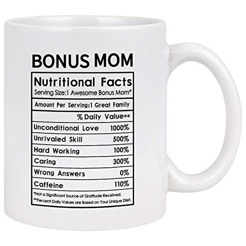 Mom Coffee Mug Mom Nutritional Facts Mugs for Mom from Daughter Son Funny Mom Coffee Mug for Mom for Women Mom Coffee Cups 11 Oz White