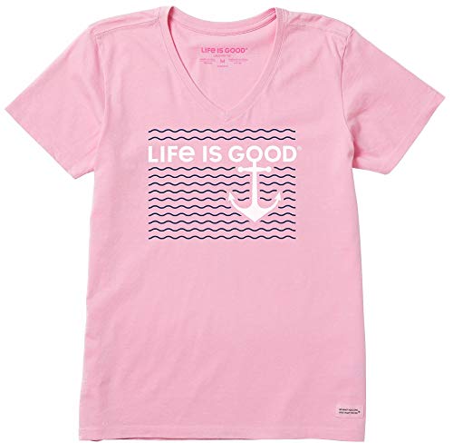 Life is good Womens Crusher, Happy Pink, X-Small