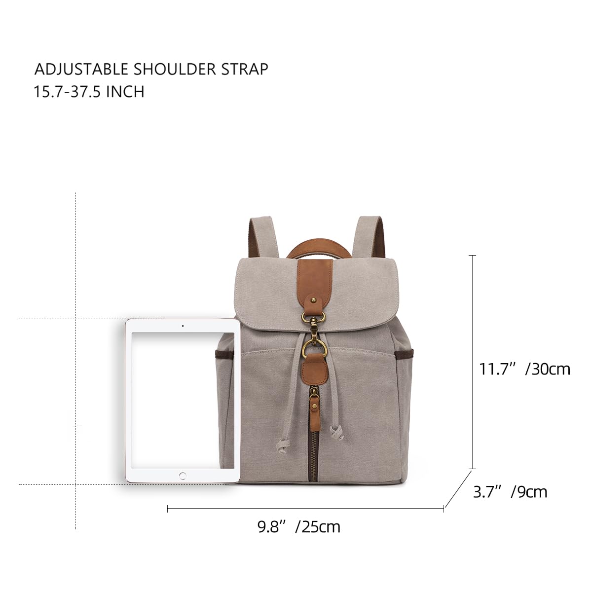KL928 Canvas Backpack β Large Casual Daypack Vintage Outdoor Travel Rucksack Hiking Backpacks for Men Women