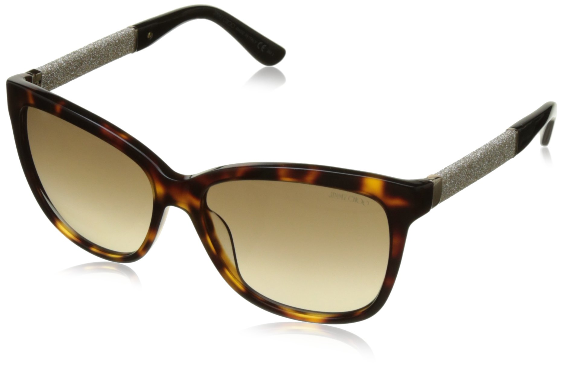 Jimmy Choo Cora/S Sunglasses - 0FA5 Dark Havana (JD Brown Gradient Lens) - 56mm