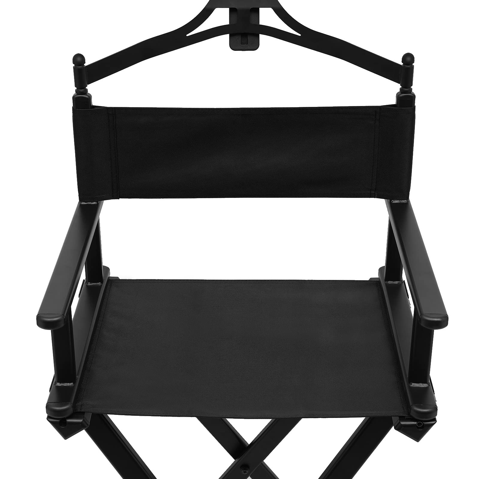 ZHFEISY Makeup Chair Foldable Chair for Camping Directors Chair Outdoor Chair with Backrest Cushion Pedal for Studio Salon Vanity