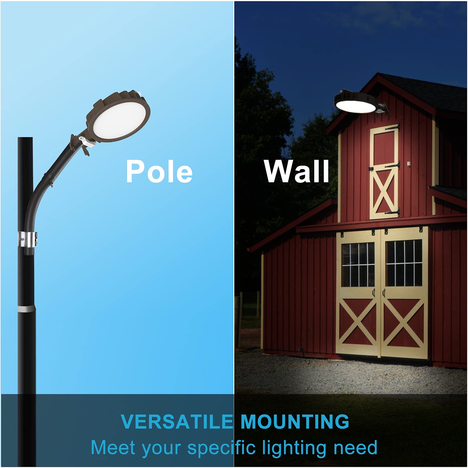 Lightdot LED high Bay Shop Light, 5000K Daylight Linear Hanging Light for Warehouse Workshop Gyms