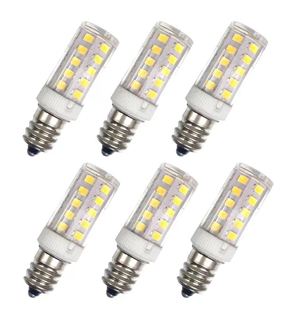 New Galaxy E12 Base Bright LED Bulb 5W Equivalent to 40W Candelabra Bulbs, Warm White 3000K, 6-Pack