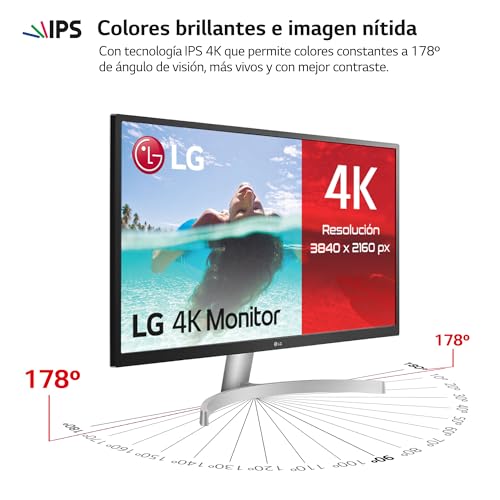 LG 27UL500-W 68.6cm (27") UHD 4K Gaming HDMI/DP HDR10 FreeSync 16:9 (EEK: A)