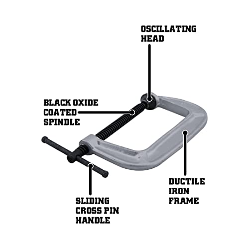 WILTON 148C Carriage C-Clamp, 8' Opening Capacity, 4' Throat (41409)