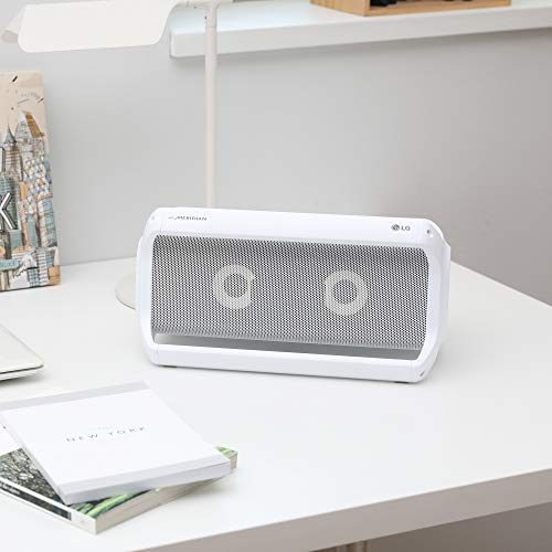 LG PK5W XBOOM Go Water-Resistant Wireless Bluetooth Party Speaker with Up to 18 Hours Playback - White