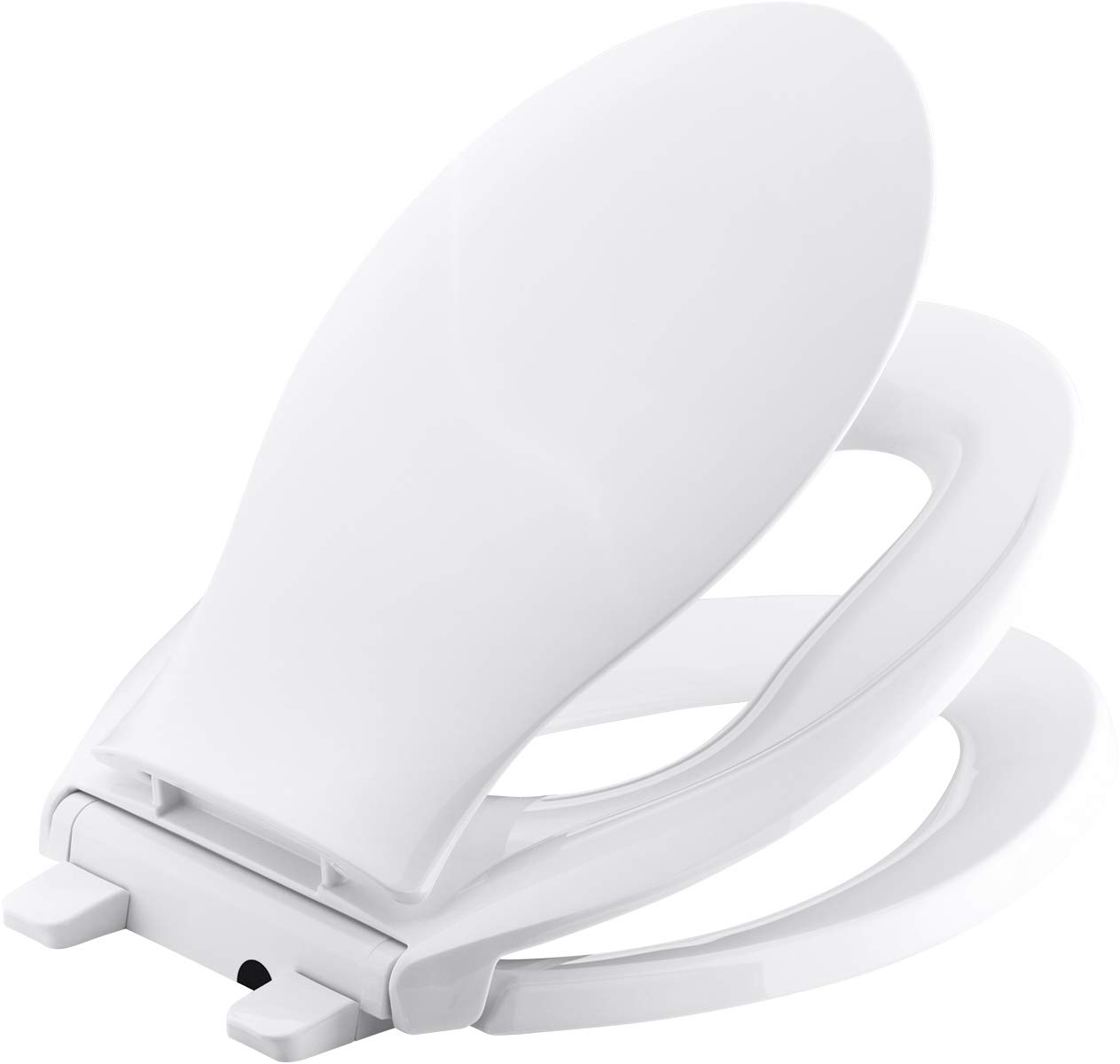 KOHLER K-2599-0 Transitions Nightlight Quiet-Close with Grip-Tight Toilet Seat, White