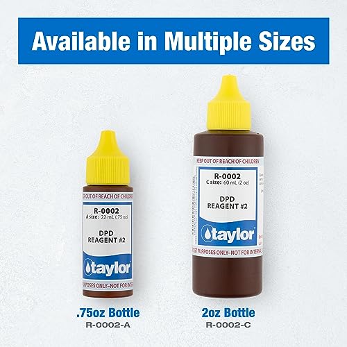 Taylor Technologies Taylor Tech R-0002-C No.2 Reagent DPD Liquid for Swimming Pool, 2-Ounce, As Shown