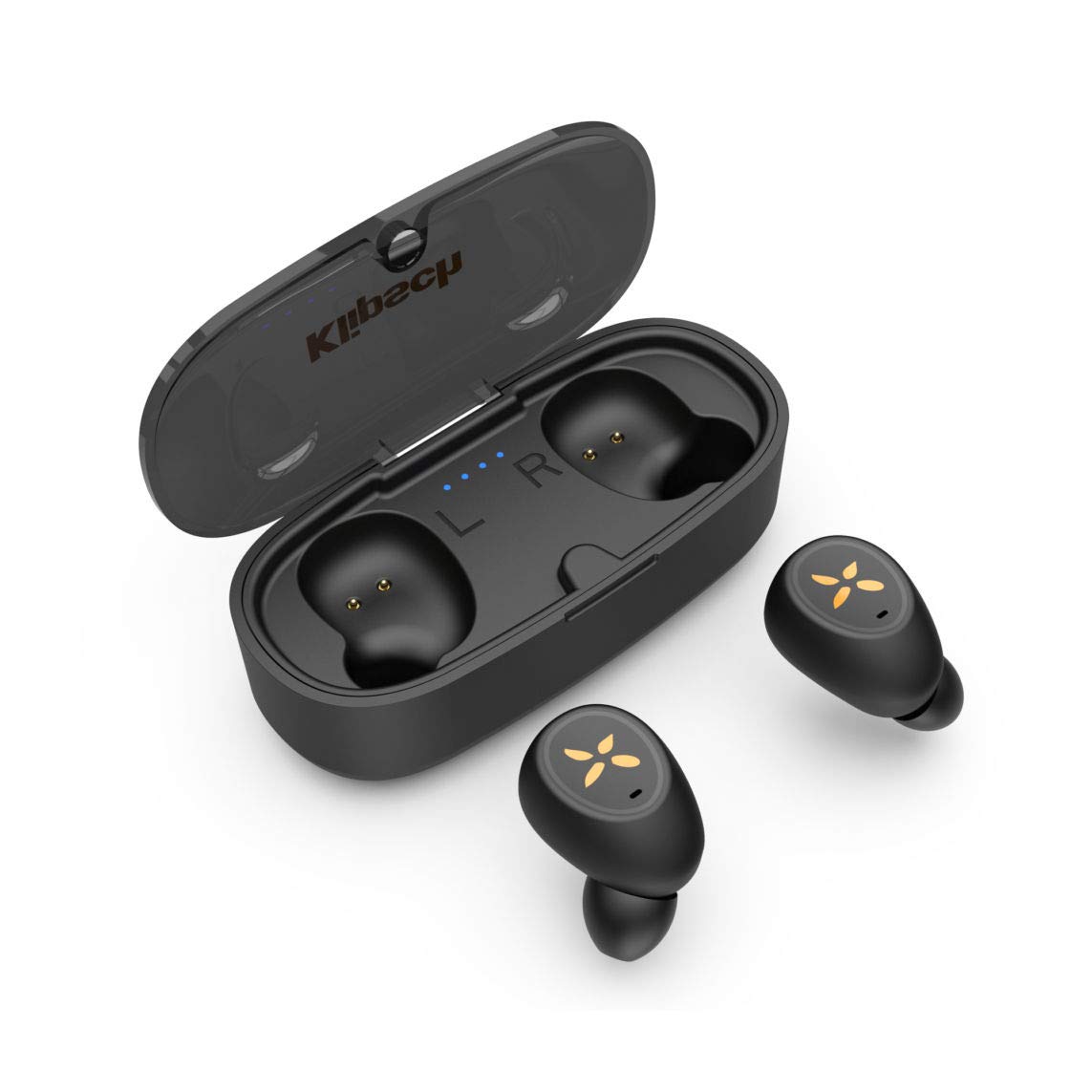 Klipsch S1 True Wireless Earphones, Black, 3.2"x1.5"x1.2"