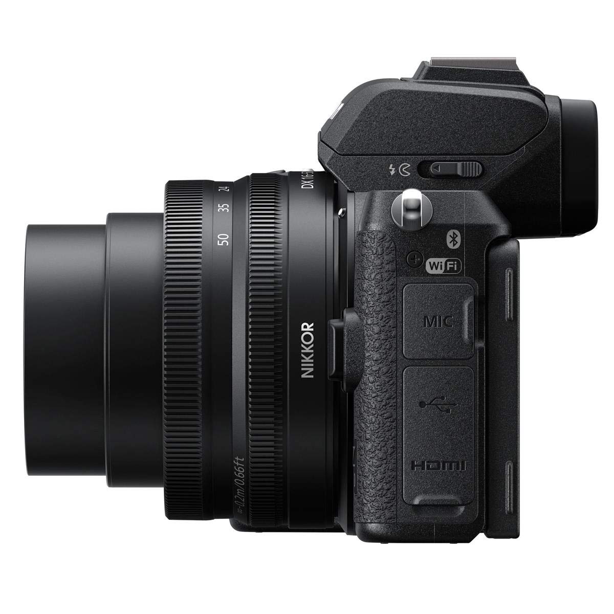 Nikon Z 50 DX-Format Mirrorless Camera with 16-50mm and 50-250mm VR Lens, Essential Bundle with FTZ Mount Adapter, Case, Filter Kits, 64GB SD Card, Wrist Strap, Cleaning Kit