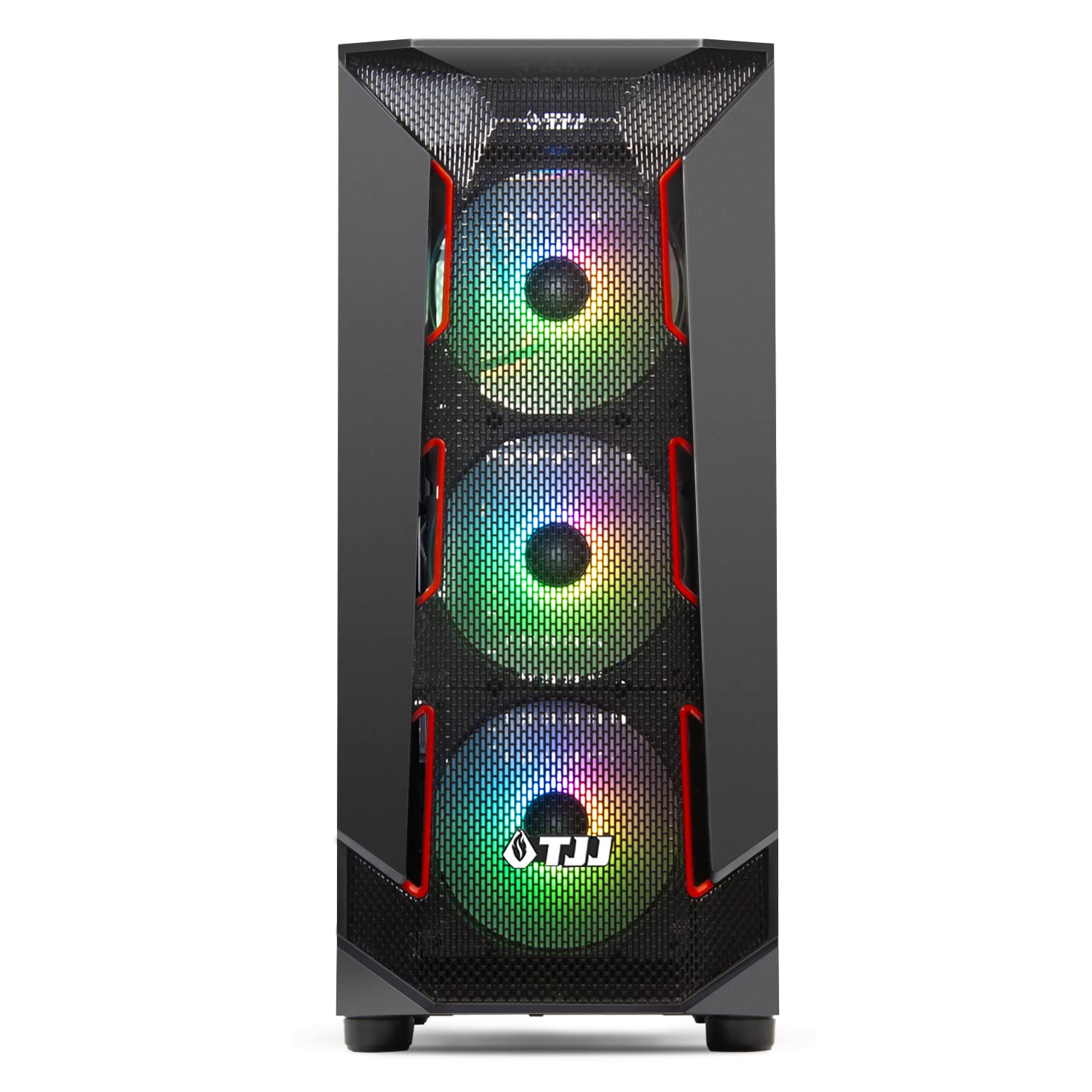 TJJ Snake Gaming PC Desktop - Intel Core i5-12400, GeForce RTX 3060 12GB, 16GB DDR4 3200 with RGB, 1TB NVMe M.2 SSD, Built-in WiFi 6, VR Ready, Keyboard & Mouse Combo, Win 10 Home