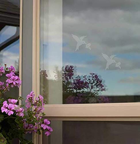 WindowAlert Hummingbird Anti-Collision Decal - UV-Reflective Window Decal to Protect Wild Birds from Glass Collisions - Made in The USA