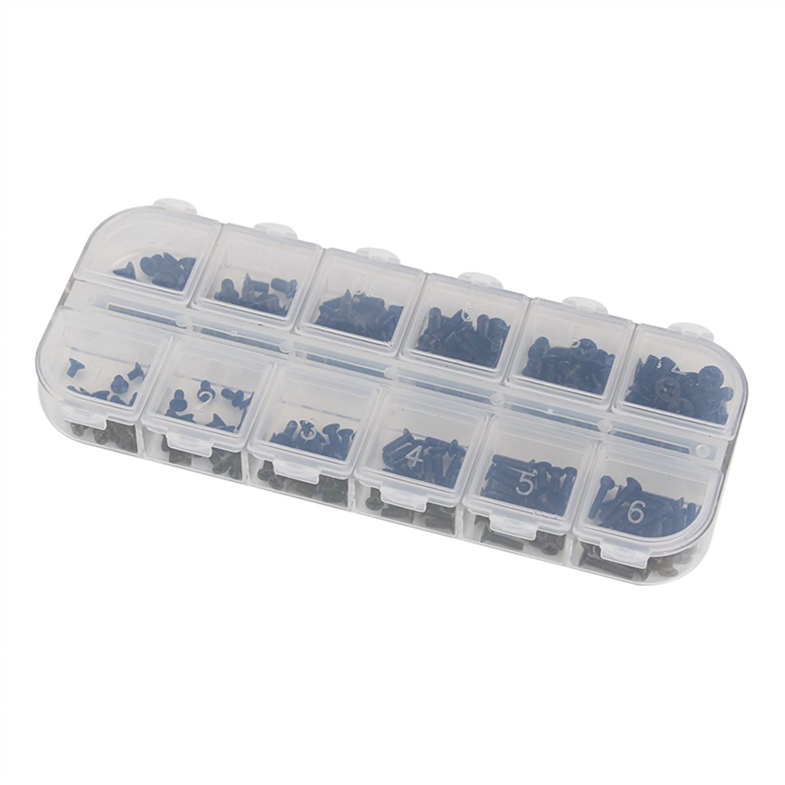 XADITON 240pcs/set M2 M2.5 M3 Repair Screws Kit for Laptop Micro Computer Case Assemble Mini Digital Mechanical Repair Screw with Box