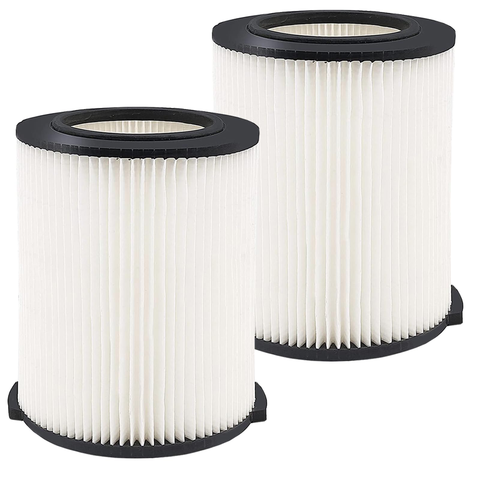 MZY LLC 2 Pack Standard Wet/Dry Vac Filter Vf4000 Compatible with Ridgid Vacs 5-20 Gallon, VF4000 Filter Replacement for Husky 6-9 Gallon Vacuum