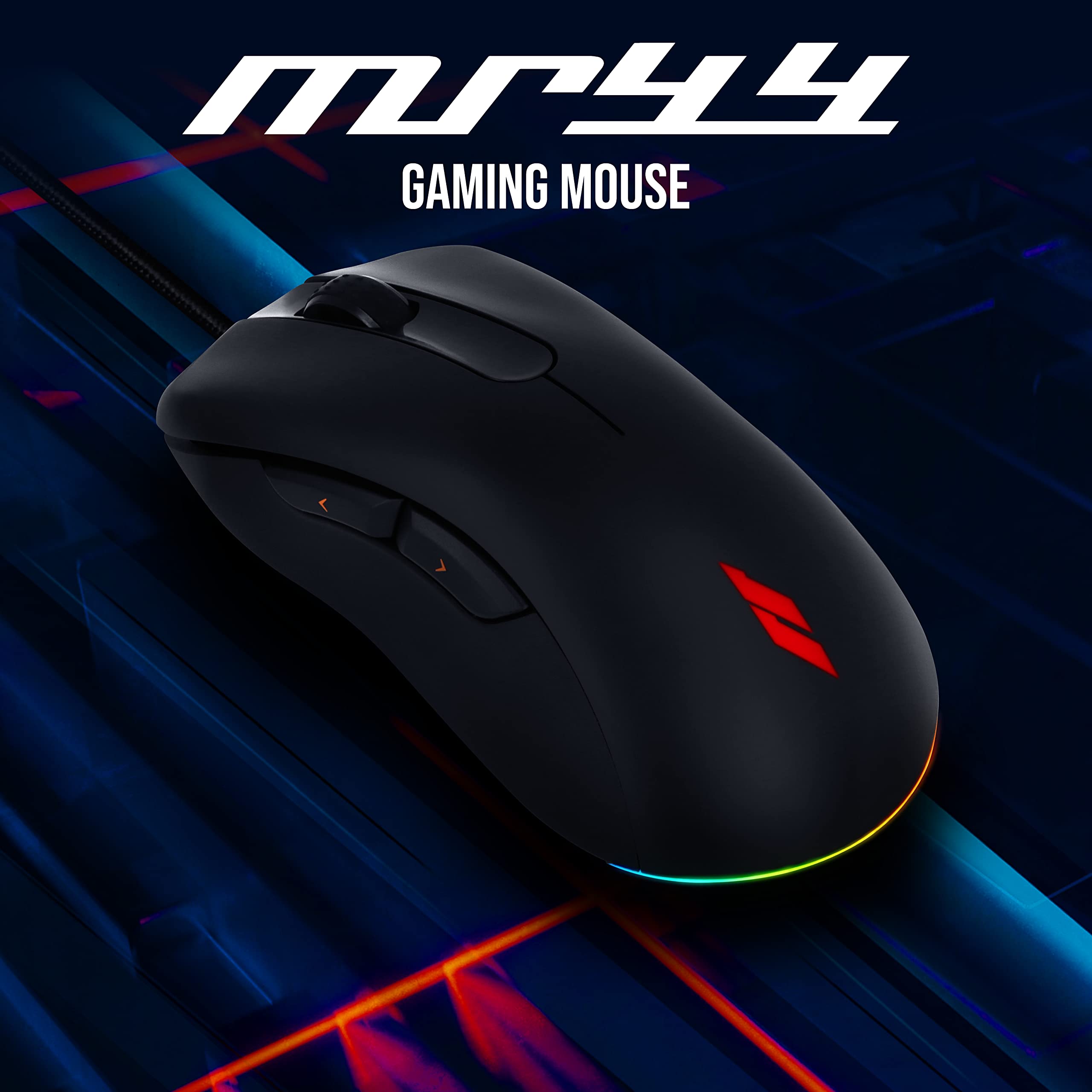 VisionTek OCPC MR44 Wired Gaming Mouse, RGB, 16000 DPI, PixArt 3389 Sensor, Programmable Macro Buttons for Windows and Mac - 901541