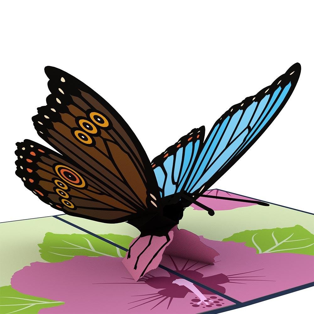 Lovepop Blue Morpho Butterfly Pop-Up Greeting Card