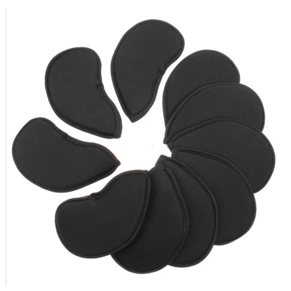 LARATH 10 Pcs Golf Club Iron Head Covers Sports Neoprene Covers Elastic Standard Protection Sleeves with Number Marks
