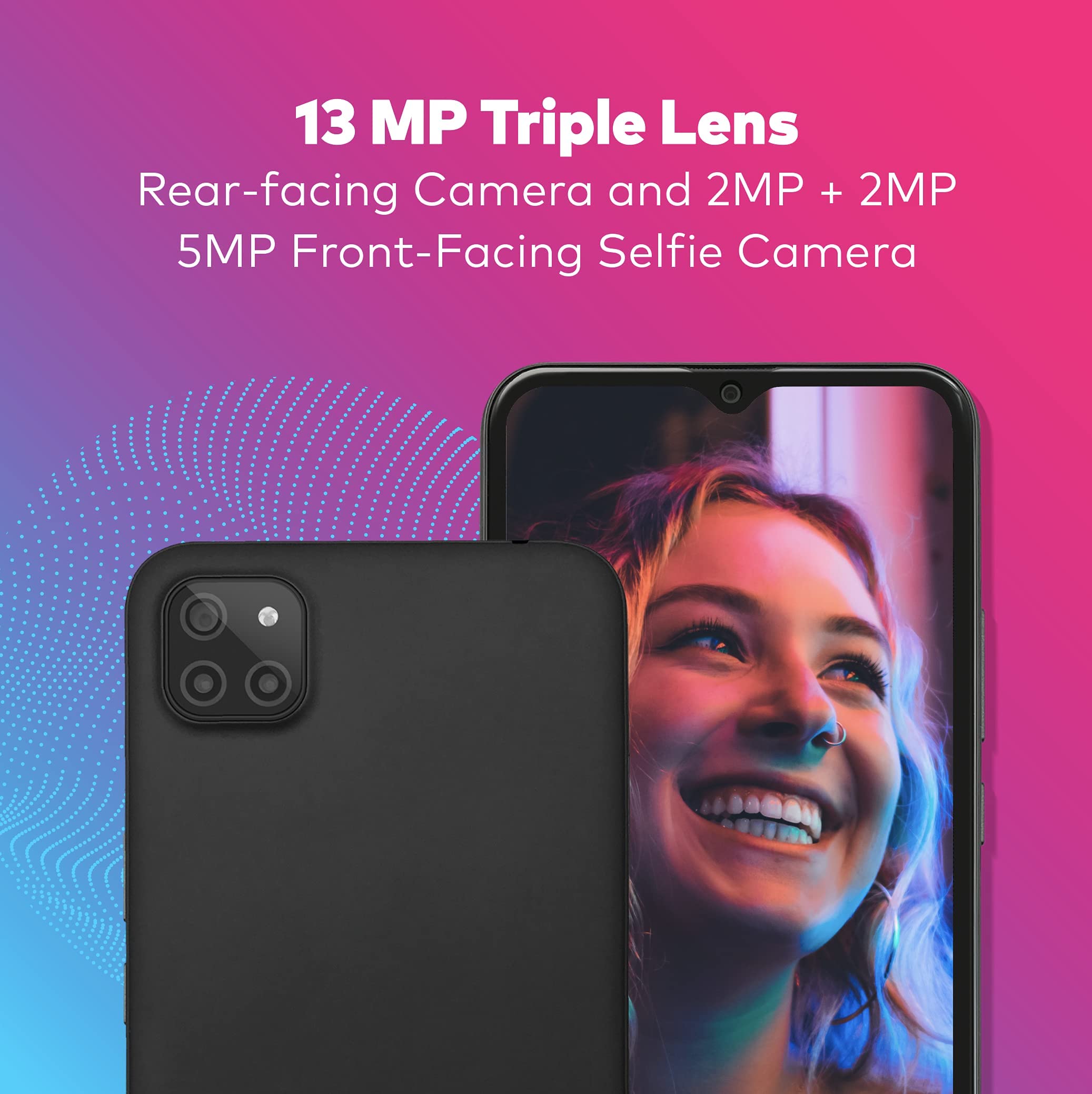 Mode Phone Unlocked Android Cell Phone - The Mobile Phone That Pays You - 64GB Dual SIM Smartphone 2022-6.52" HD, 13MP Triple Camera, 4000 mAh Battery - AT&T, T-Mobile, Straight Talk, Mint & More