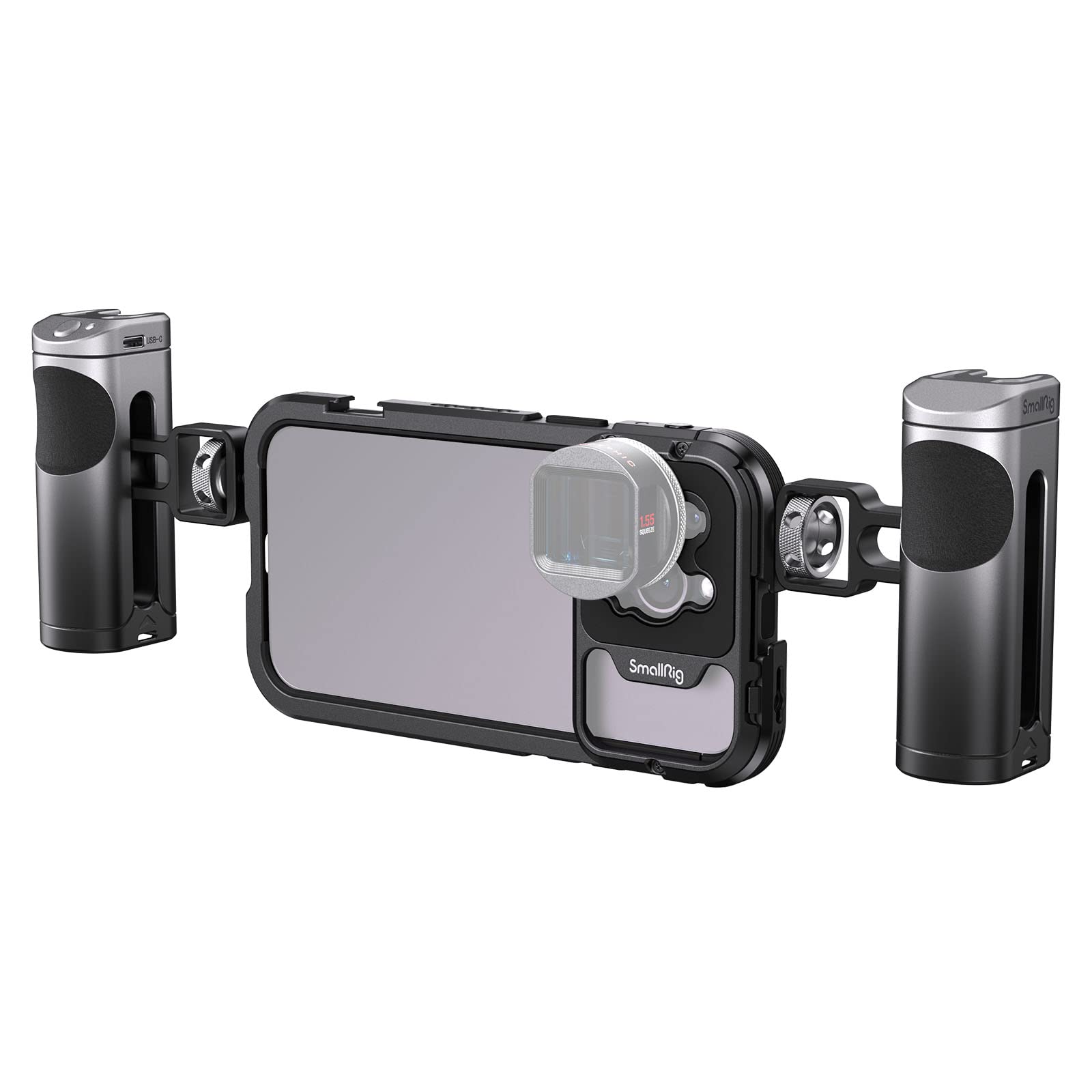 SmallRig Video Rig Kit for iPhone 14 Pro Max with Wireless Control Dual Handles, Dual Handheld Smartphone Video Rig Set for Filmmaking/Videography/Live Streaming/Vlog-4078