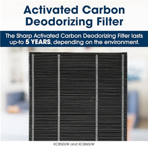 Sharp FZ-C100DFU Activated Carbon Replacement Filter for KC-850U,Black