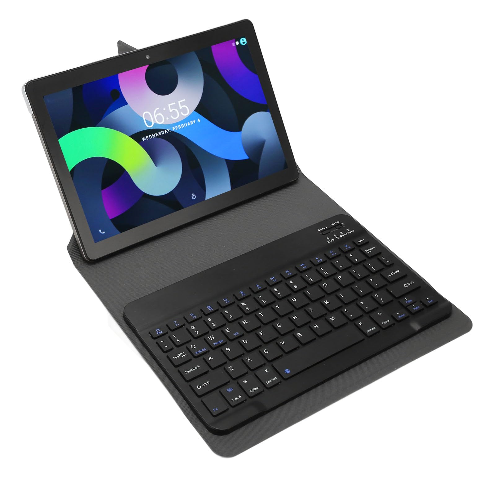 Luqeeg HD Tablet, 3 Card Slots 5G WiFi Octa Core CPU 10.1in FHD 4GB 64GB Memory Office Tablet with Keyboard and Mouse for School (#4)