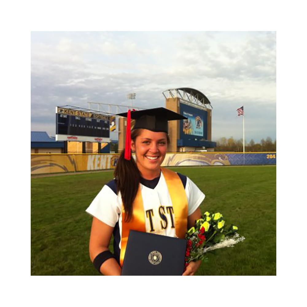 Softball Rose with Graduation Year - Handmade with Authentic Premium Softball Covers - Original Sports Roses Design