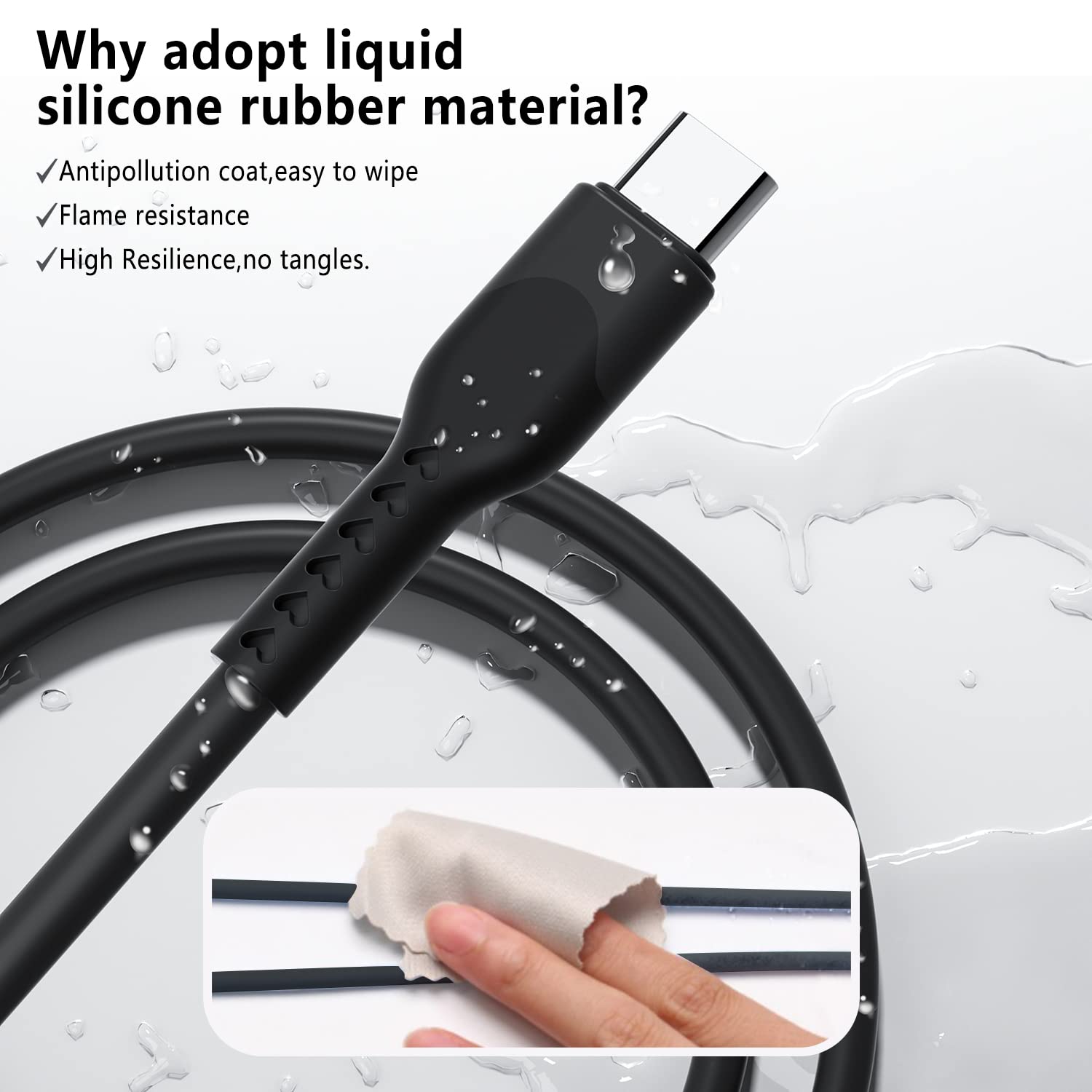Super Fast Charging USB C to USB C Cable 60W 2Pack 3FT & 1FT Short USB C 90 Degree Type C to Type C Cable Fast Charging for Samsung S22 Note 20 iPad Pro MacBook Tablets LG Google etc.