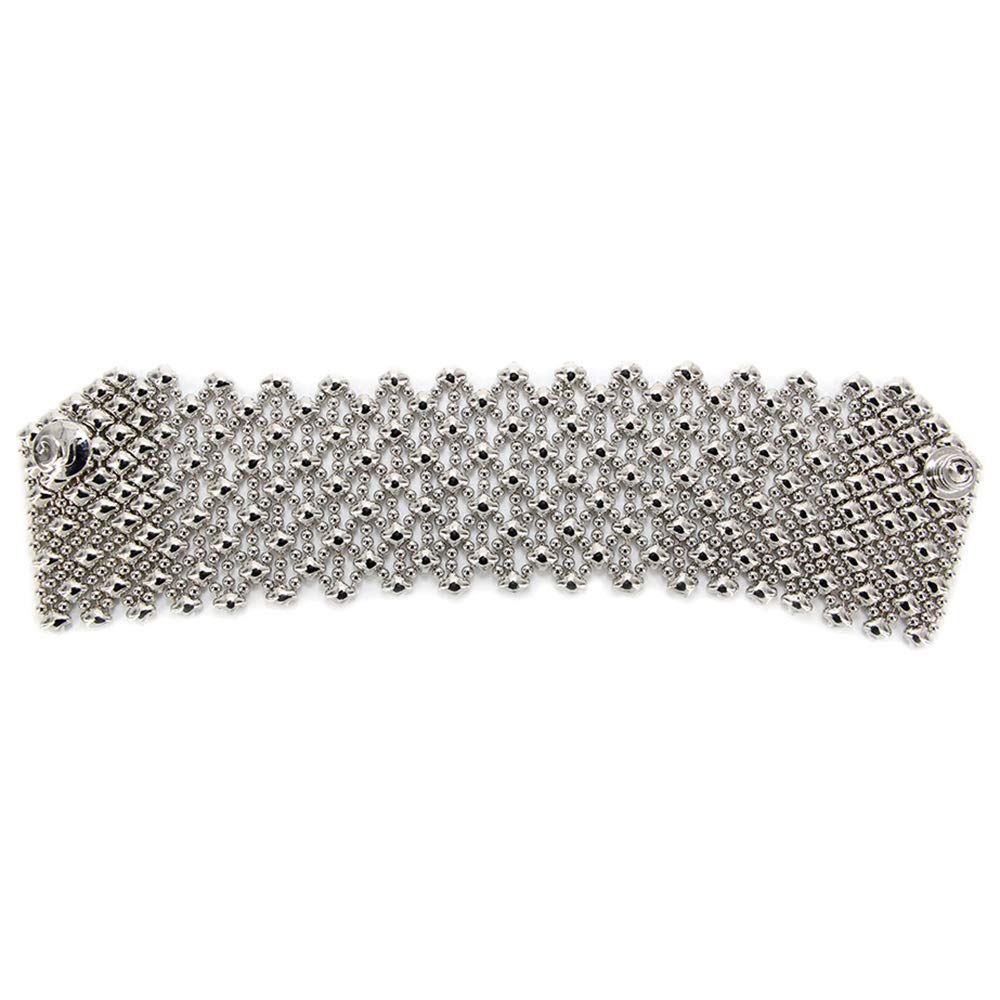 Liquid Metal by Sergio Gutierrez Bracelet B79-N SG 3 Sizes - SG Black Velvet Pouch Included. Chrome Plated (7 Inches)