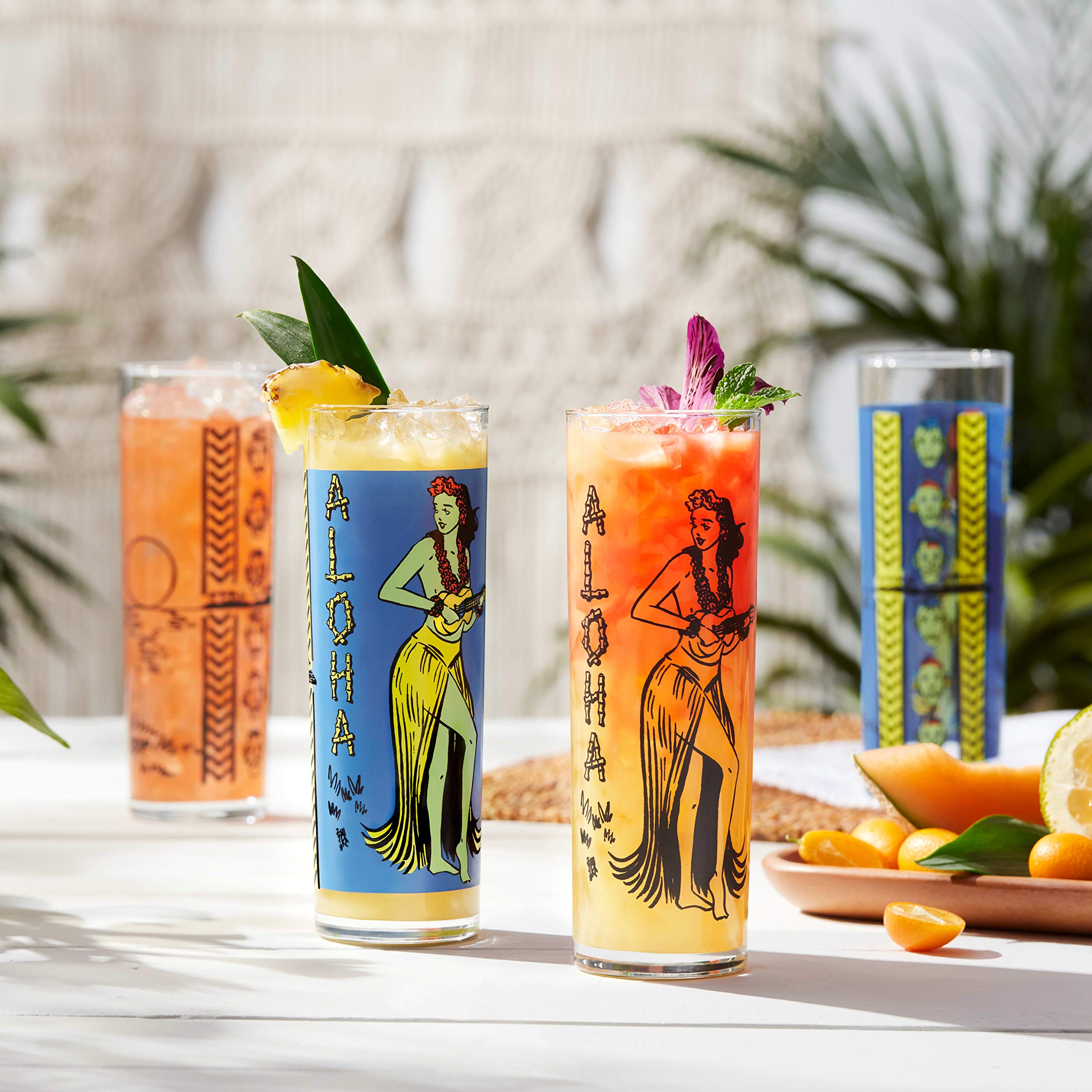 Libbey Tiki Kahiko Zombie Glass, Clear, 13.5-ounce, Set of 4