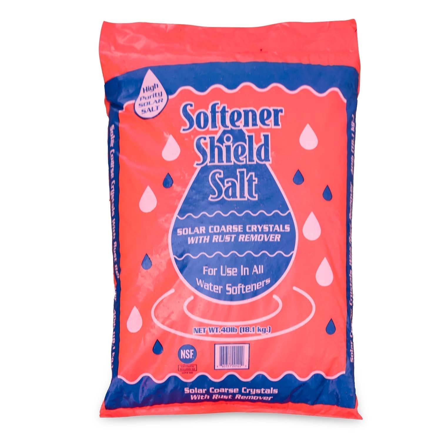 Softener Shield Salt w/ Rust Remover for Water Softeners