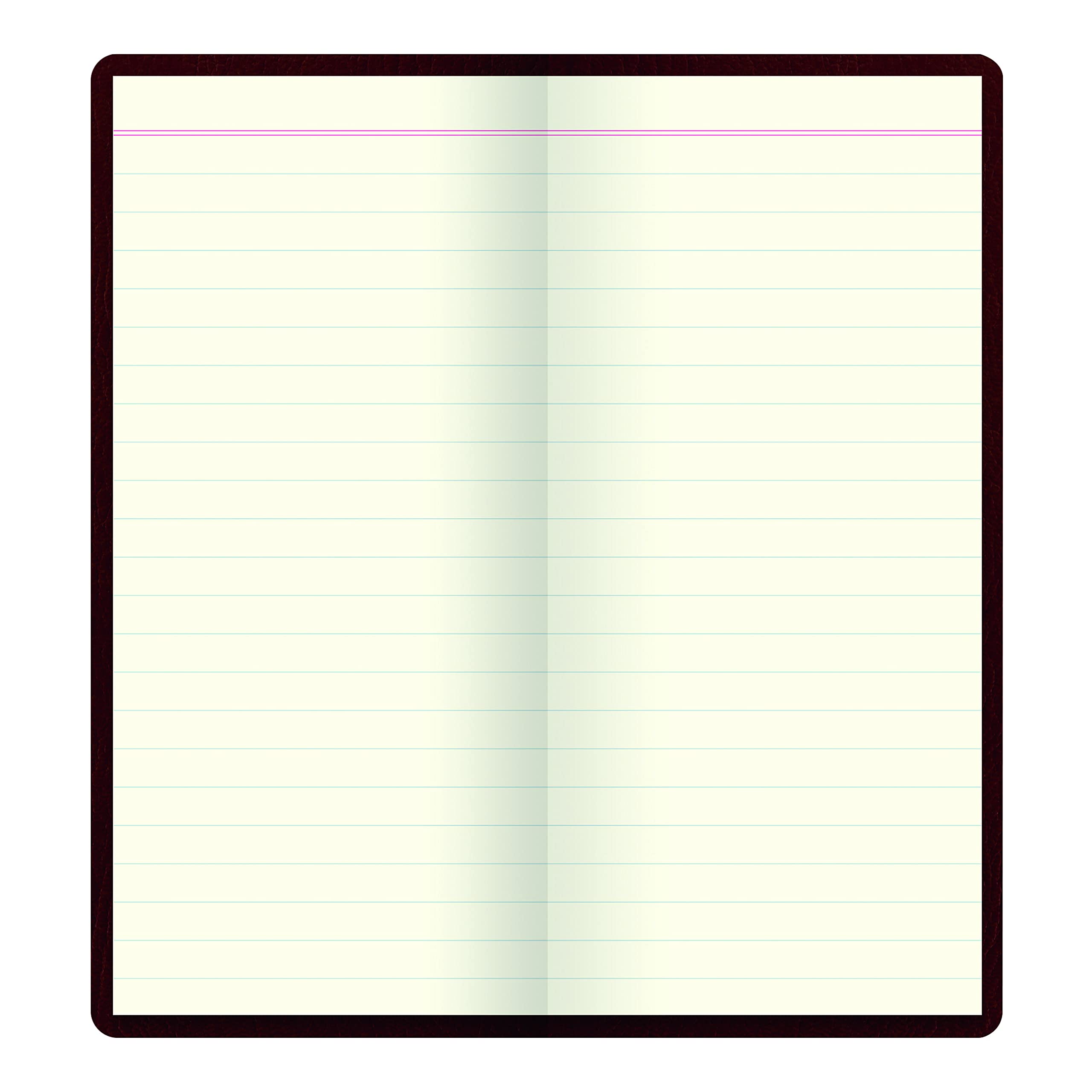 Letts Note Origins Collection Slim Pocket Size Notebook with Gold Pen, Ruled, 240 Pages, Cream Paper, 5.75" x 2.75", Chocolate (B090013)